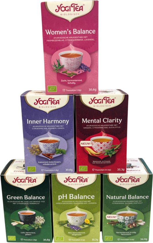 Yogi Tea Inner Balance Selection - 6 pakjes x17 theezakjes | bol