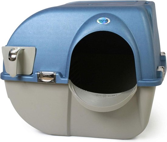 Roll ' Clean Litter Box - Zelfreinigend - Parel blauw - Voor katten | bol