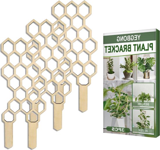 Decorify Klimhulp van hout voor klimplanten - Tuinondersteuning 3 stuks ...