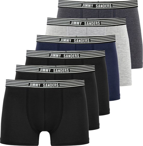 Jimmy Sanders Boxer - Boxershort Multipack 6 Pack - Onderbroek Mannen ...
