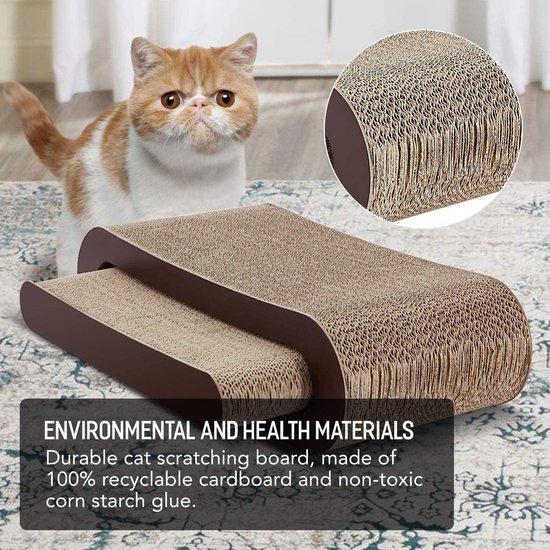 Krabplank karton 2-in-1 duurzame boardpad kattenkrabplank loungebed 43 ...
