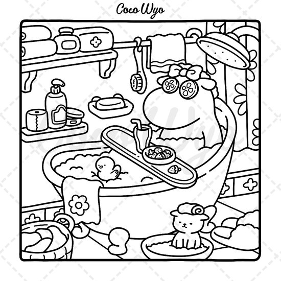 Cozy Friends Kleurboek - Cute & Comfy Coloring Book for Adults and ...