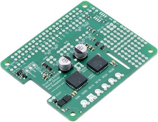 Dual MC33926 Motor Driver for Raspberry Pi (Partial Kit) Pololu 2755 | bol