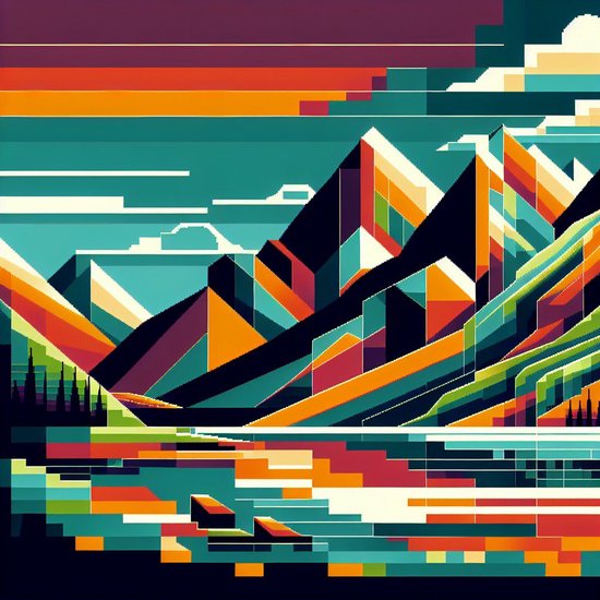Pixel art picasso schilderij | Pablo's Pixelated Masterpiece: A Modern ...