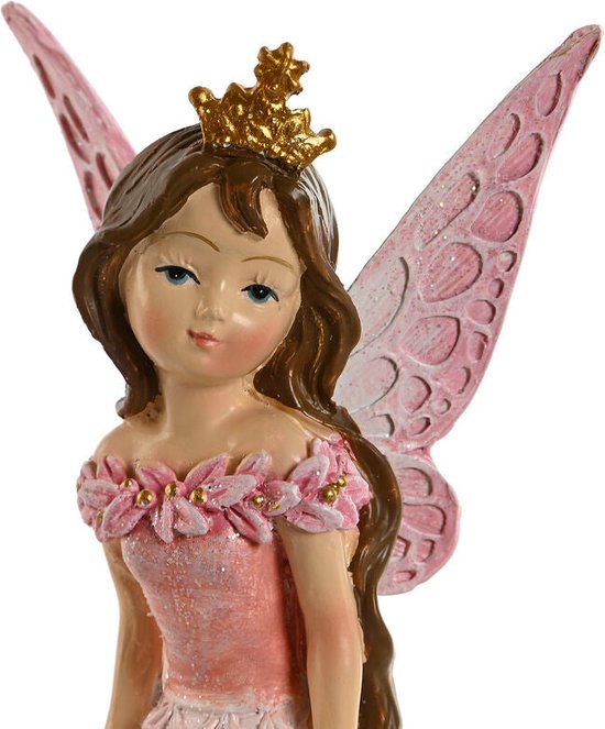 Decoratieve figuren Home ESPRIT Roze 8 x 6 x 18,5 cm | bol