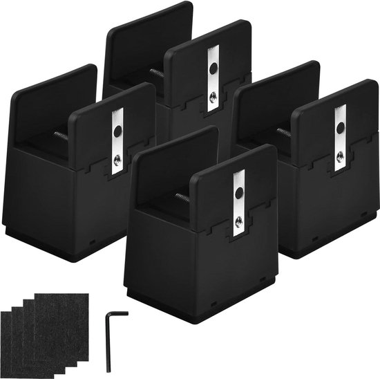 Meubelverhogers 5 cm - verstelbare schroefklem - robuuste verhogers ...