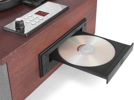 Retro Platenspeler met Bluetooth en CD Speler | bol