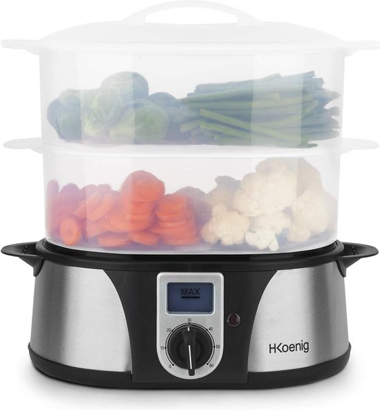 Compacte Programmeerbare Elektrische Stoomkoker 12L met 3 Stapelbare ...