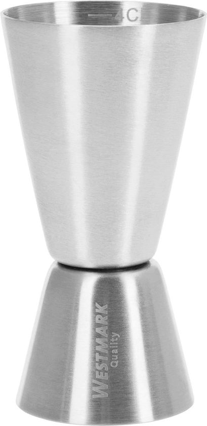Cocktail Barmaatje Jigger 2/4 cl - Roestvrij Staal | bol