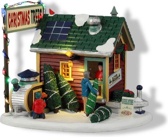 Lemax Tiny House Tree Lot - Verlicht gebouw - Vail Village collectie | bol