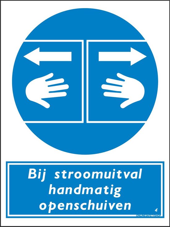 Stroomuitval bord - Bij stroomuitval handmatig uitschuiven - Forex - 30 ...