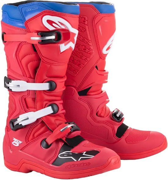 Alpinestars Tech 5 Bright Red Dark Red Alpine Blu US 9 - Maat - Laars | bol