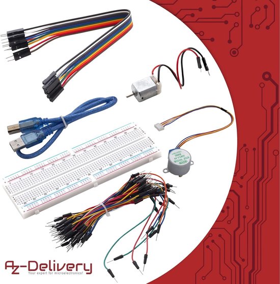 Electronics Project Kit Microcontroller Board Power Supply Module Servo ...