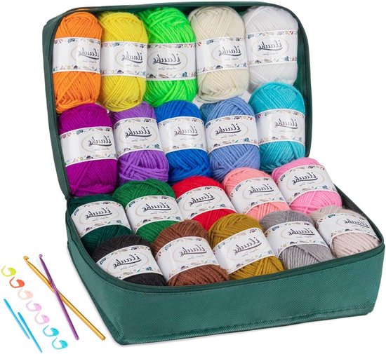 20 couleurs Fil à crocheter 30 g - Laine à tricoter colorée fil à ...