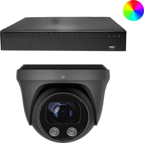 Beveiligingscamera Full Color 4K Ultra HD - Sony 8MP - Set 1x Dome ...
