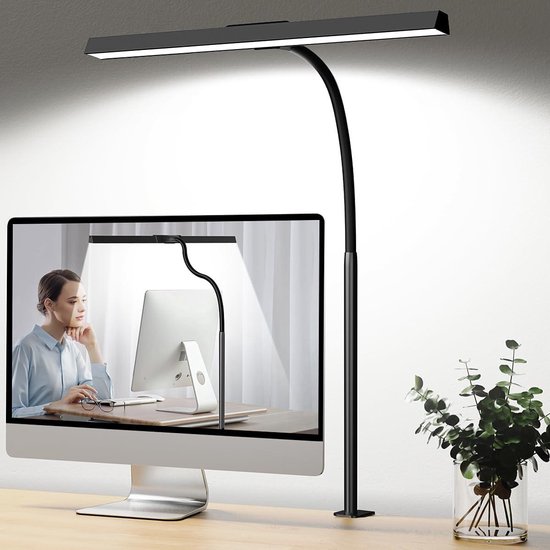 Bureaulamp dimmer-LED-12W met oplader - 5 kleuren - 5 ...