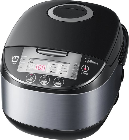 Rijstkoker met Stomer - 5 Liter - Warmhoudfunctie - Timer - Multi ...