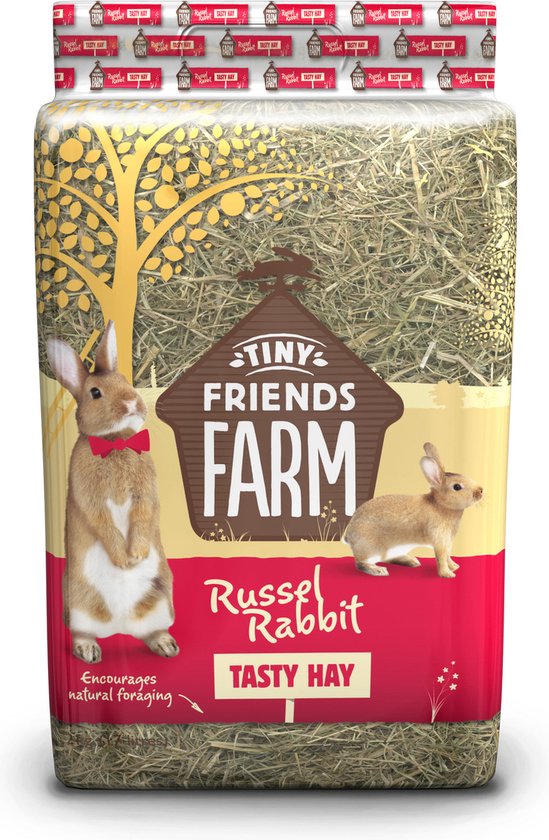 Tiny Friends Farm Russel Rabbit Tasty Hay - Ruwvoer - 2 kg | bol