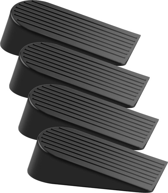 Extra grote rubberen deurstopper wig - 4 stuks - zware deurwig met ...