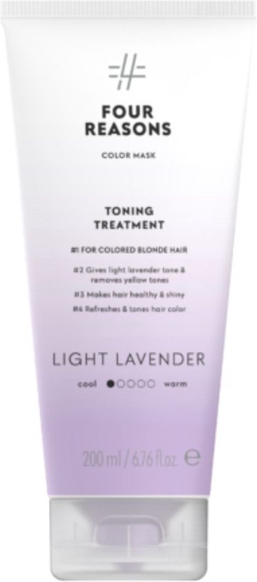 Four Reasons - Color Mask Toning Treatment Light Lavender - 200ml | bol