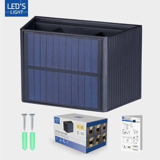 LED's Light draadloze buitenlamp met sensor - Schijnt boven en beneden ...