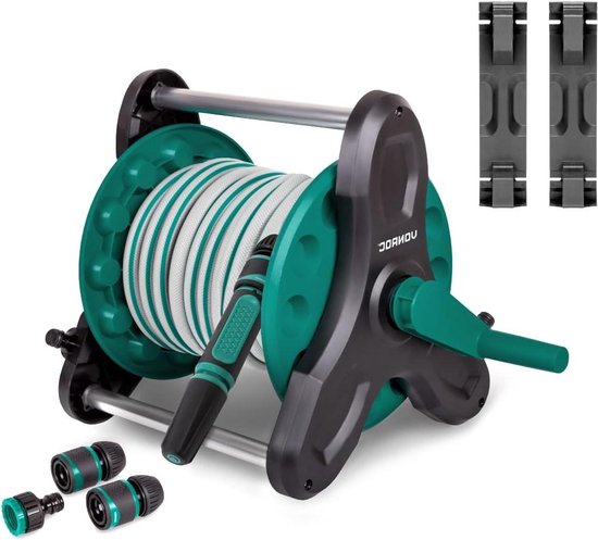 Slanghaspel set 10m tuinslang sproeikop slangkoppelingen ...