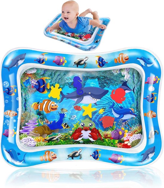 Opblaasbare Watermat voor Baby's - Speelmat voor Buiktijd en Sensorisch ...