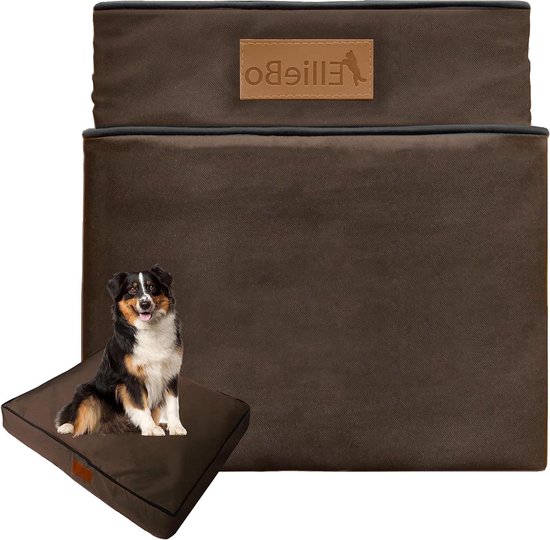 Waterdicht hondenbed - Groot bruin - 100 x 66 cm | bol