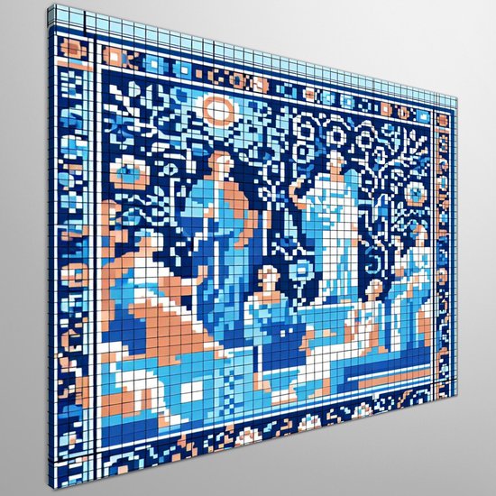 Pixel art picasso schilderij | Pablo's Pixel Masterpiece: A Modern ...