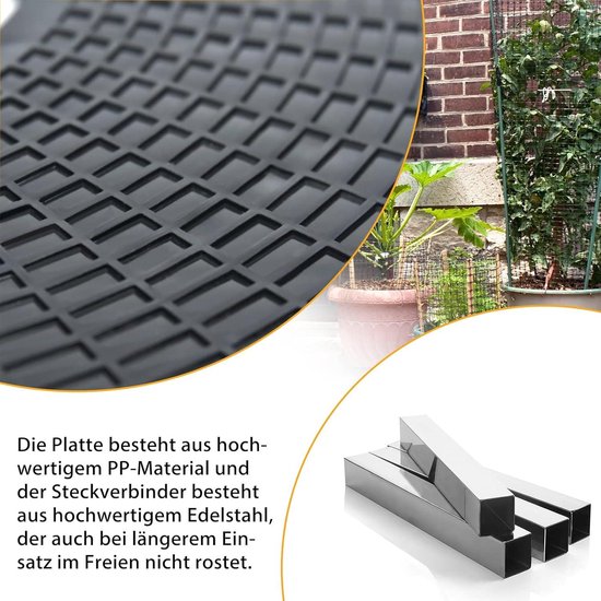 Verstelbare Plantenwagen Ø 39-52 mm - Rolbak Met 360° Roterende Wielen ...