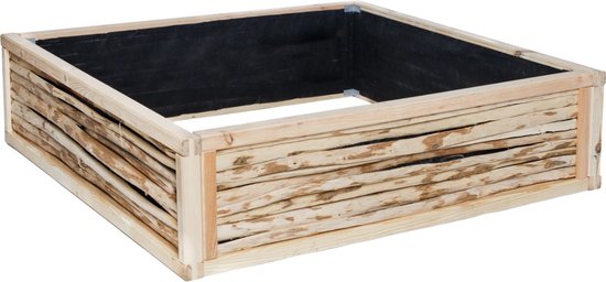 Moestuinbak hout 90 x 90 x 30 cm | bol