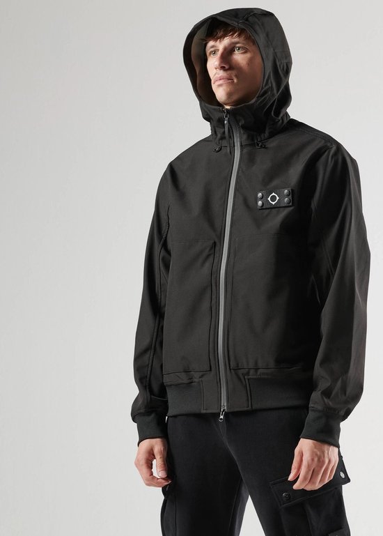 MA.Strum Infantry softshell hooded jacket - black | bol