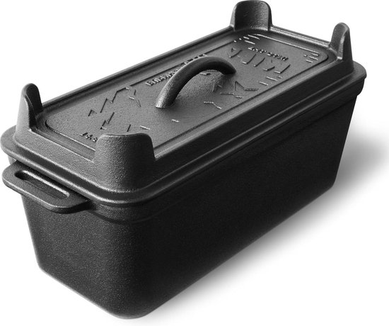 Gietijzeren Broodpan 35 l - Voorgekruid - Broodvorm en Broodbakblik met ...