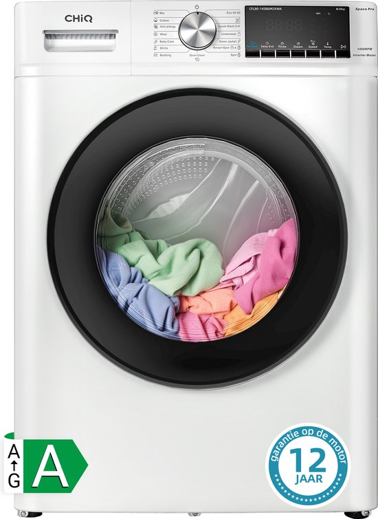 CHiQ CFL80-14586IM3XWA - Wasmachine - 8 KG - Space Pro - 16 programma's - AI Smart -... | bol