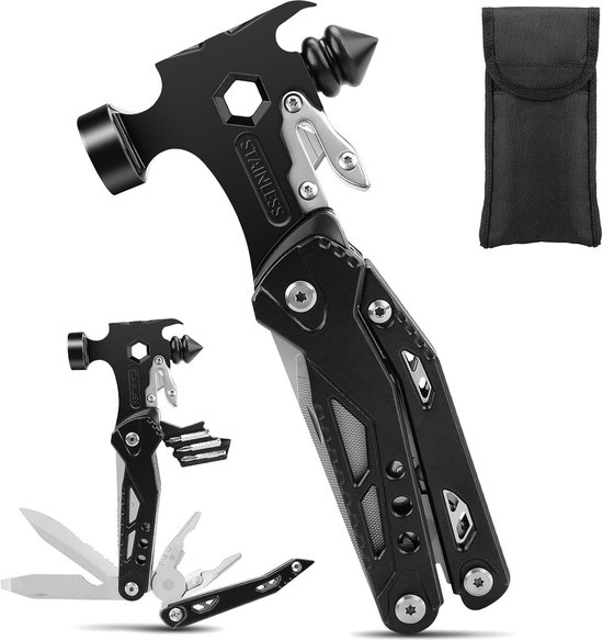 Ultimate 15-in-1 Camping Multitool: De Perfecte Survival Gadget Voor ...