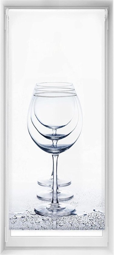 Verduisteringsrolgordijn zonder boren - digitale druk - Crystal design ...