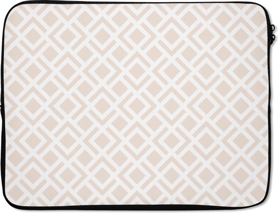 Laptophoes - Laptop sleeve - Abstract - Patronen - Beige - 17 Inch ...