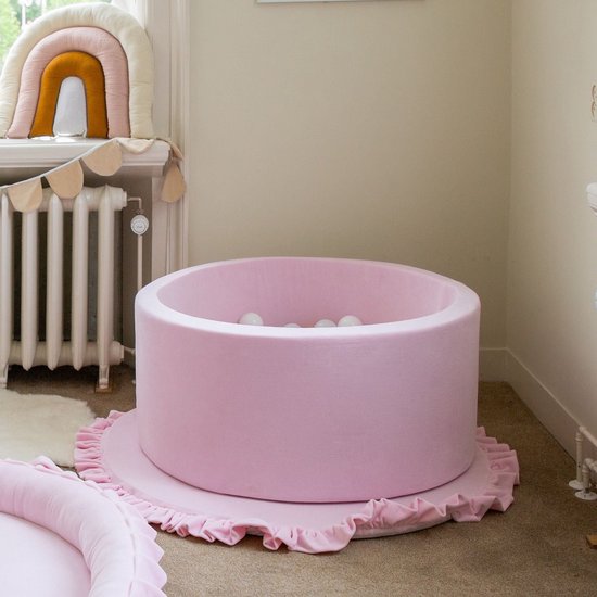 Soft Velvet Ballenbad Light Pink Moje • Rond 40 x 90 cm • Inclusief 200 ...