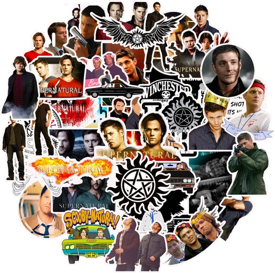 Supernatural Stickers - set 50 stuks - Laptop Stickers - Stickervellen ...