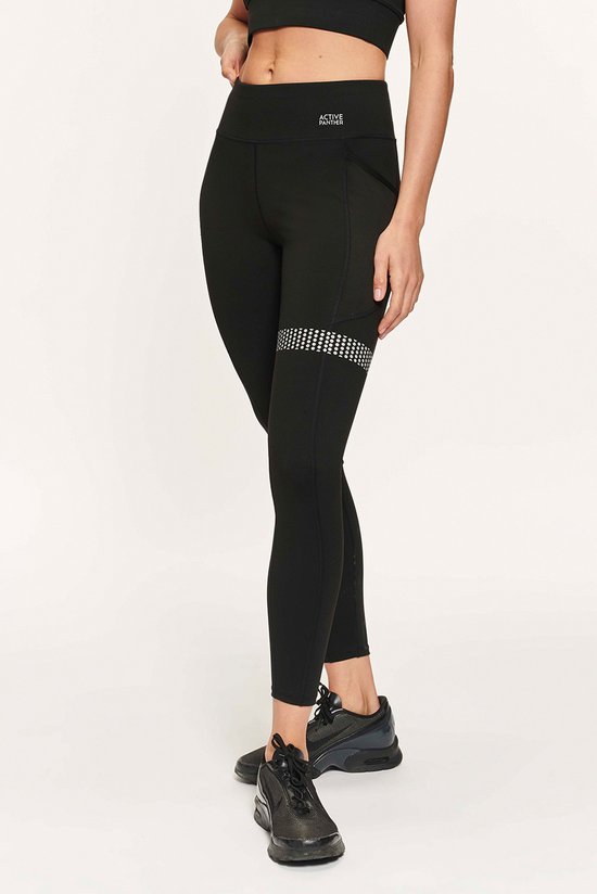 Active Panther Legging Cindy Solid pocket high waist Black, Dames Legging met Hoge... | bol