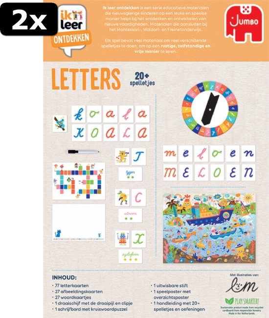 2x Ik Leer Ontdekken Letters - Educatief Spel | Games | bol.com