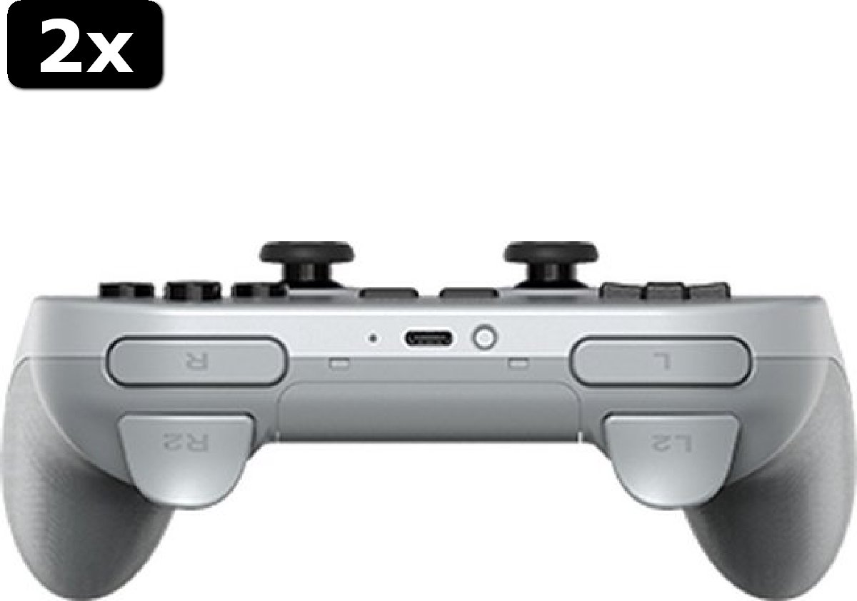 2x 8Bitdo Pro 2 Gamepad Grey Edition | bol.com
