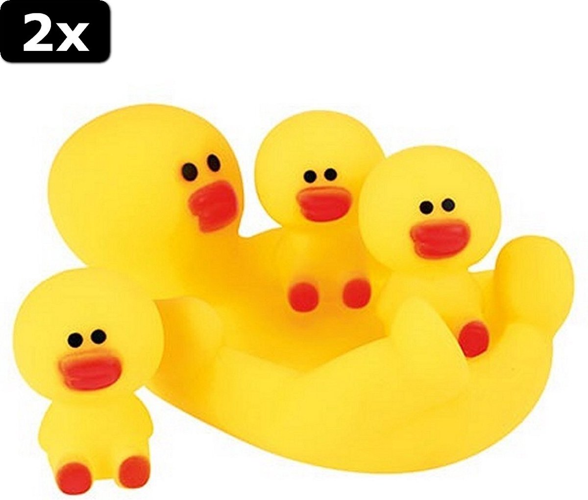 2x Little Stars Grote Badeend met 3 Kleine Badeendjes | bol.com
