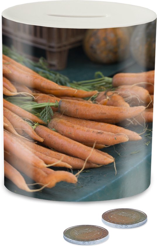 Spaarpot - Spaarblik - Afbeelding van oranje wortels in het Franse ...