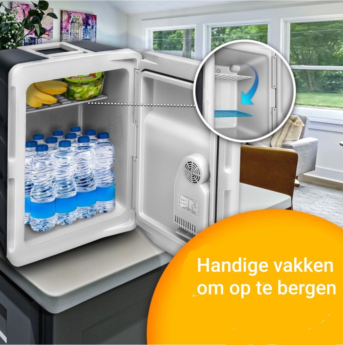 Koelbox elektrisch 40L met wielen | Frigobox 230 V en 12 V voor auto of ...