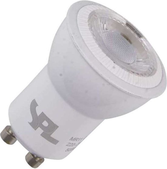 SPL LED GU10 / MR11 - 4W / DIMBAAR Lichtkleur 3000K | bol
