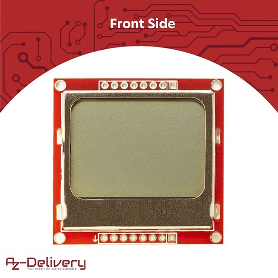AZDelivery 5 x LCD-Display-Module 84 x 48 Pixels met ...