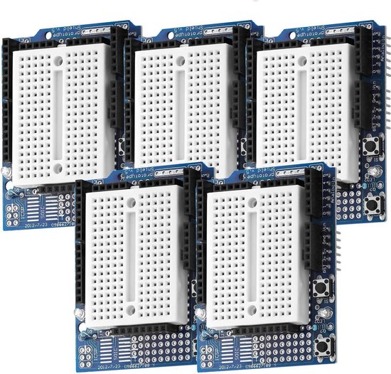 AZDelivery 5 x Prototype Schild Mini Breadboard compatibel met Arduino ...