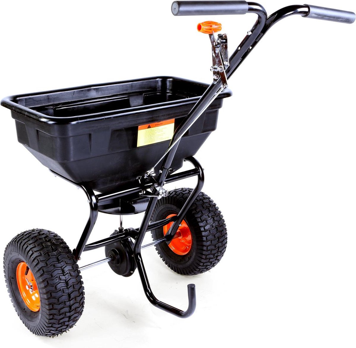 FUXTEC strooiwagen / hoogwaardige handgeleide strooier / centrifugaal ...