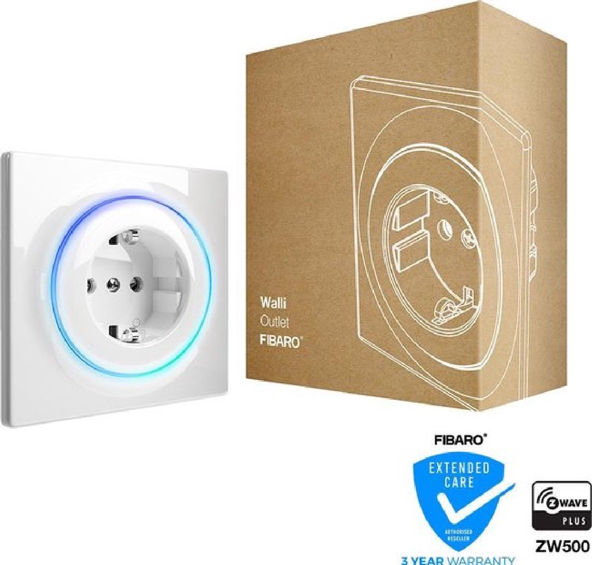 FIBARO Walli Outlet Type F - Slimme stekker met energie meting - NL ...